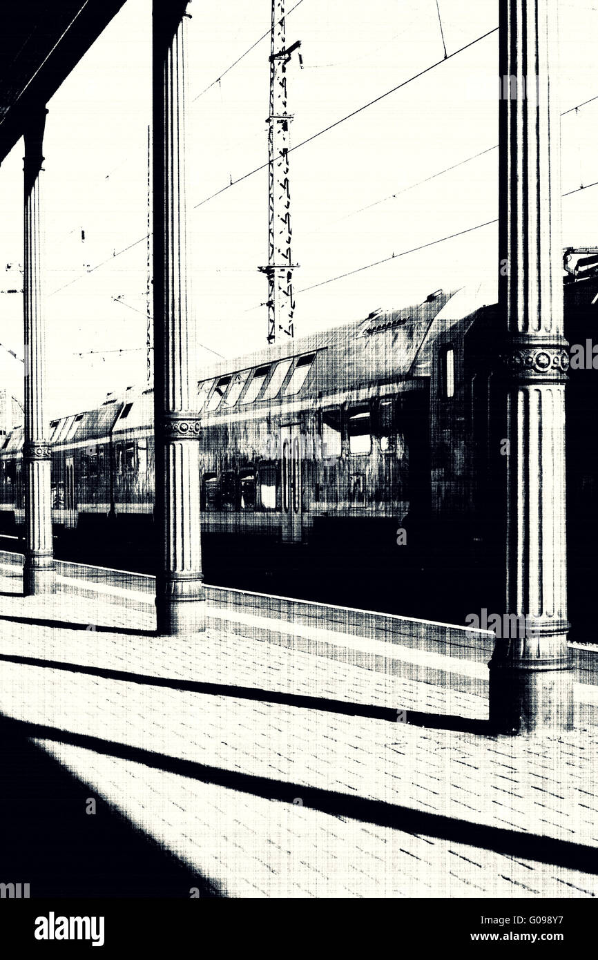 Ancien train de machines Banque de photographies et d’images à haute résolution - Alamy