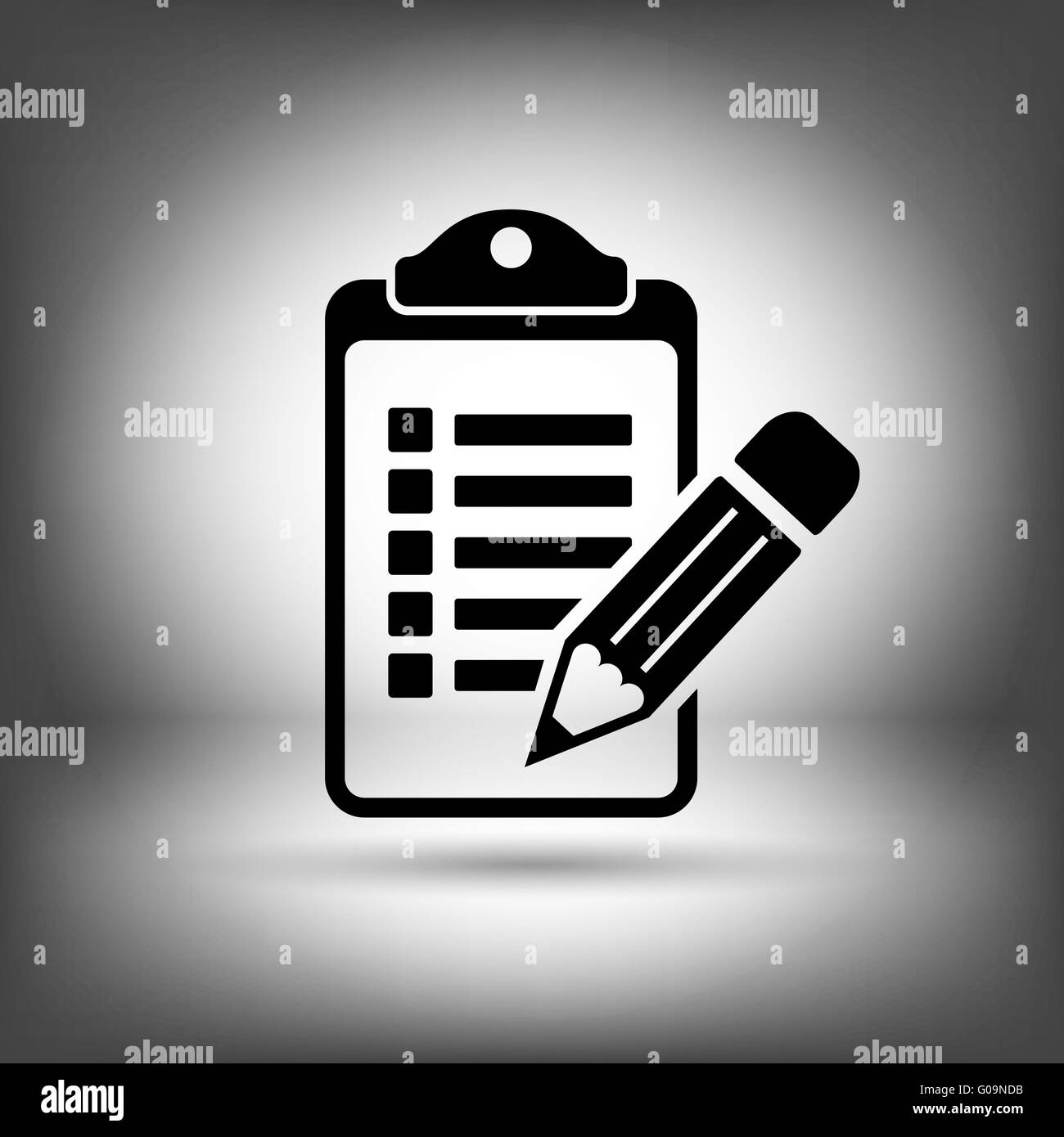 Le pictogramme de liste Image Vectorielle Stock - Alamy