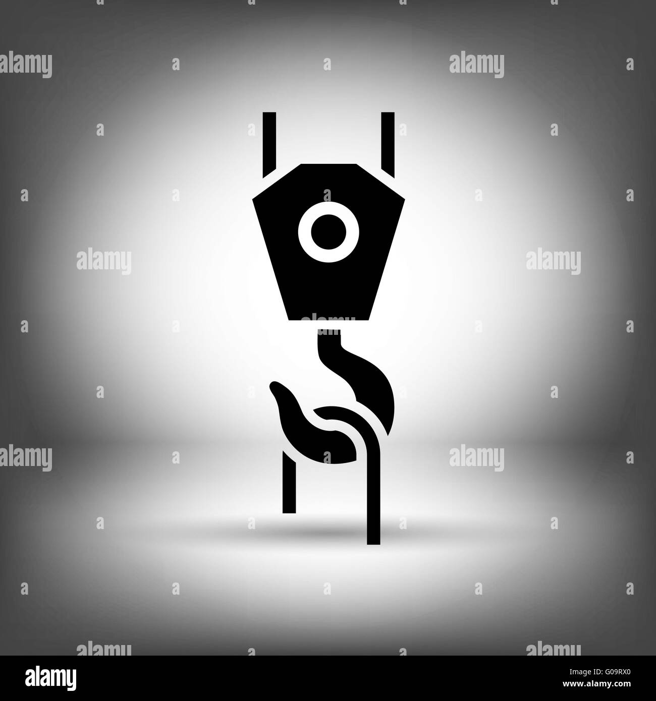 Le pictogramme du crochet de grue Image Vectorielle Stock - Alamy