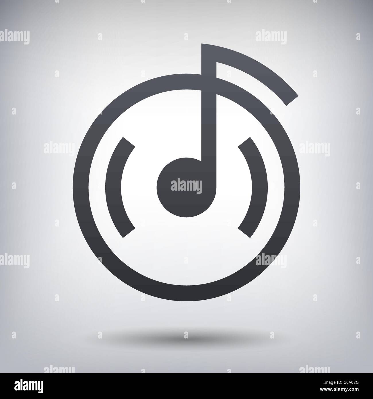 Le pictogramme de note de musique Image Vectorielle Stock - Alamy