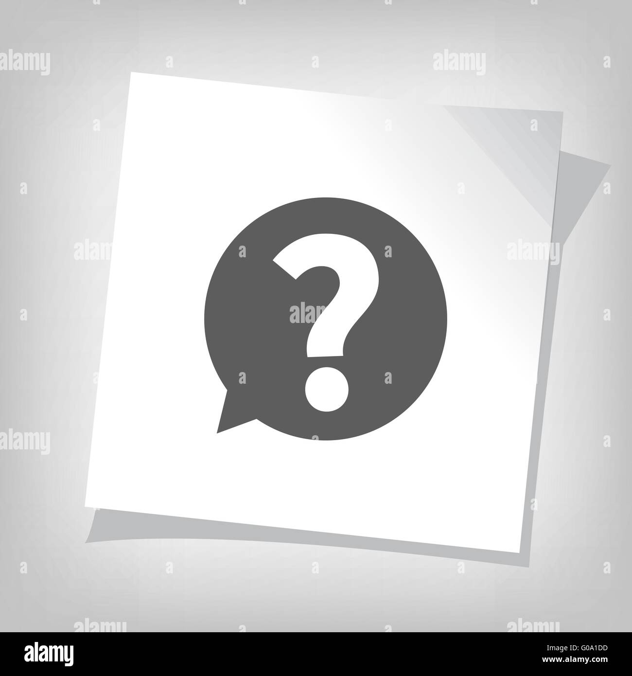 Le pictogramme de question mark Image Vectorielle Stock - Alamy