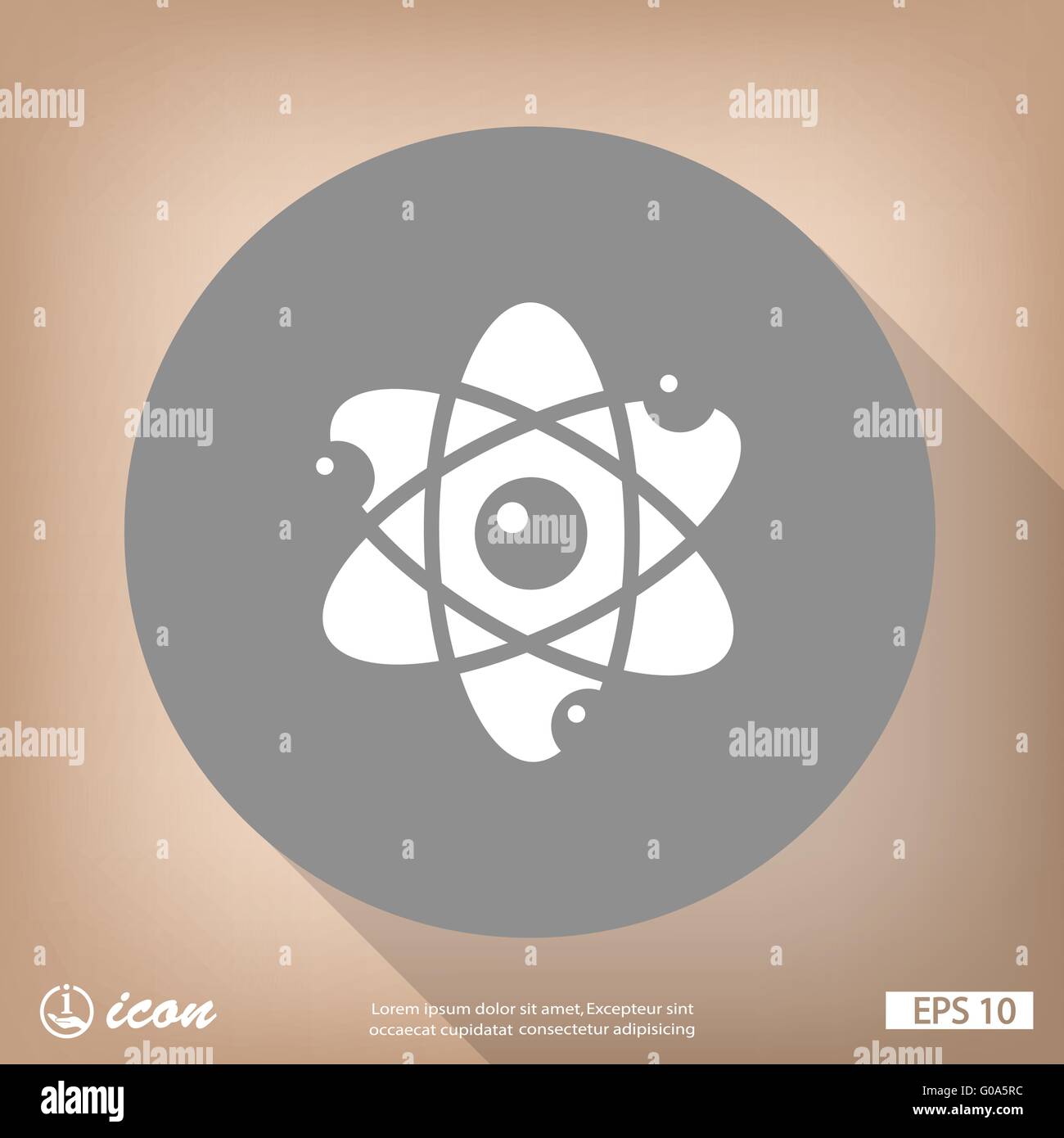 Le pictogramme d'atom Image Vectorielle Stock - Alamy