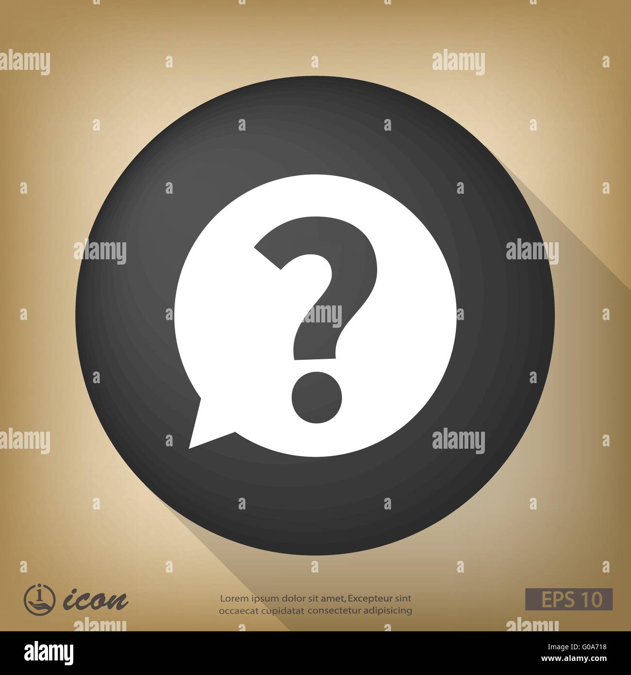 Le pictogramme de question mark Image Vectorielle Stock - Alamy