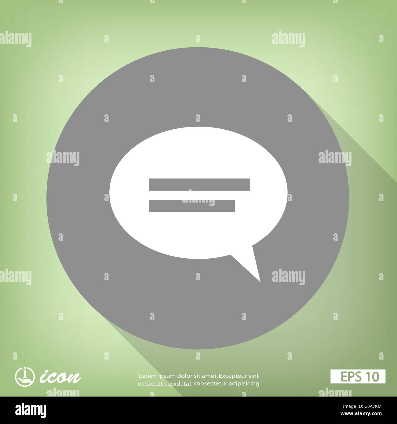 Le pictogramme de message ou chat Image Vectorielle Stock - Alamy