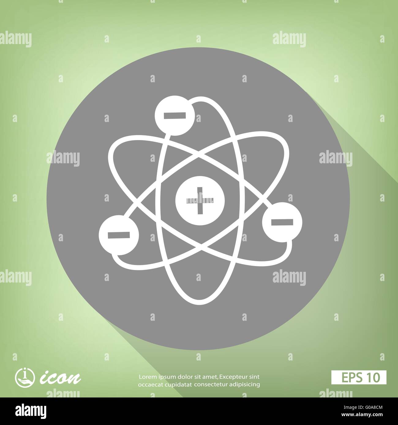Le pictogramme d'atom Image Vectorielle Stock - Alamy