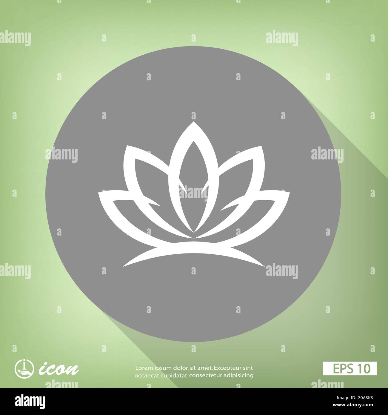 Le pictogramme de lotus Image Vectorielle Stock - Alamy