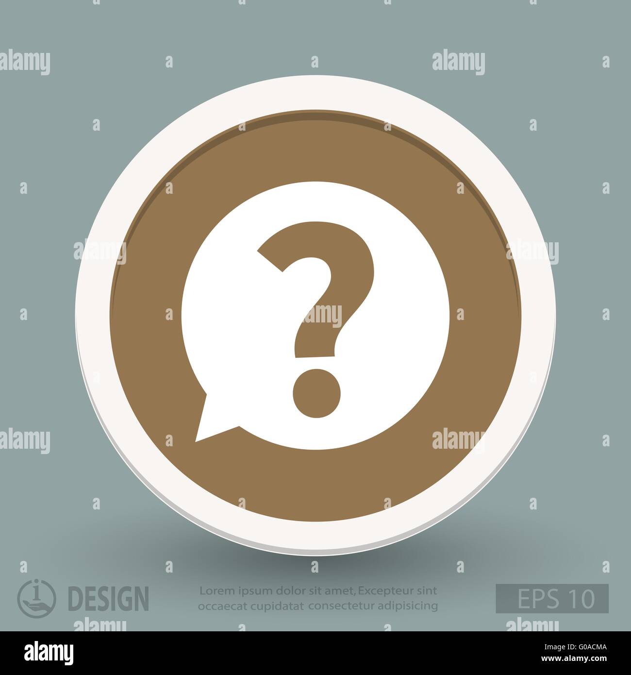 Le pictogramme de question mark Image Vectorielle Stock - Alamy