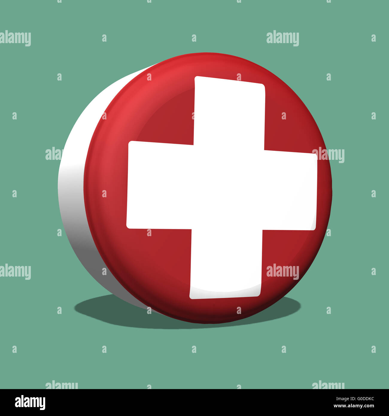 Symbole croix rouge cercle Banque de photographies et d’images à haute ...