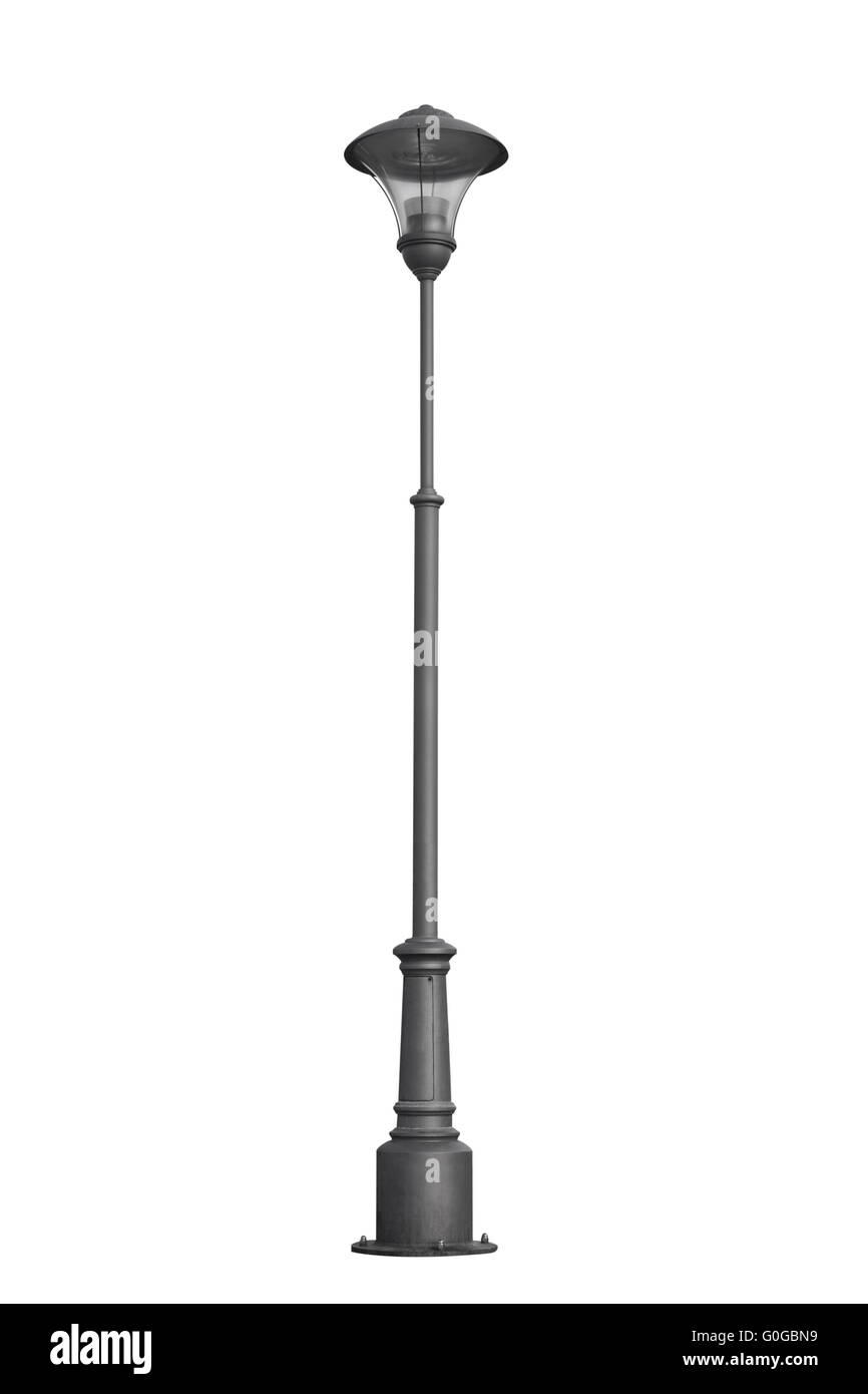 Lampadaire de rue Banque d'images noir et blanc - Alamy