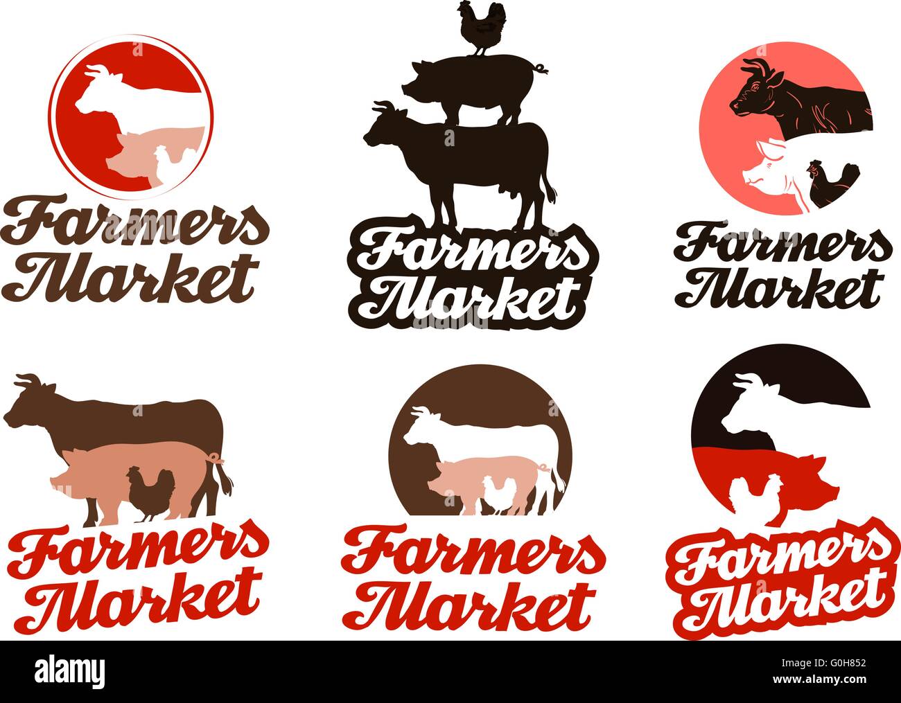 Logo vector agricole. l'élevage, l'icône de l'élevage Image Vectorielle ...