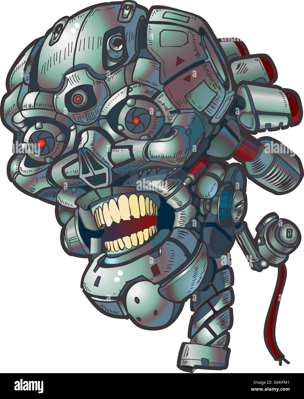 Robot humain Banque d'images vectorielles - Alamy