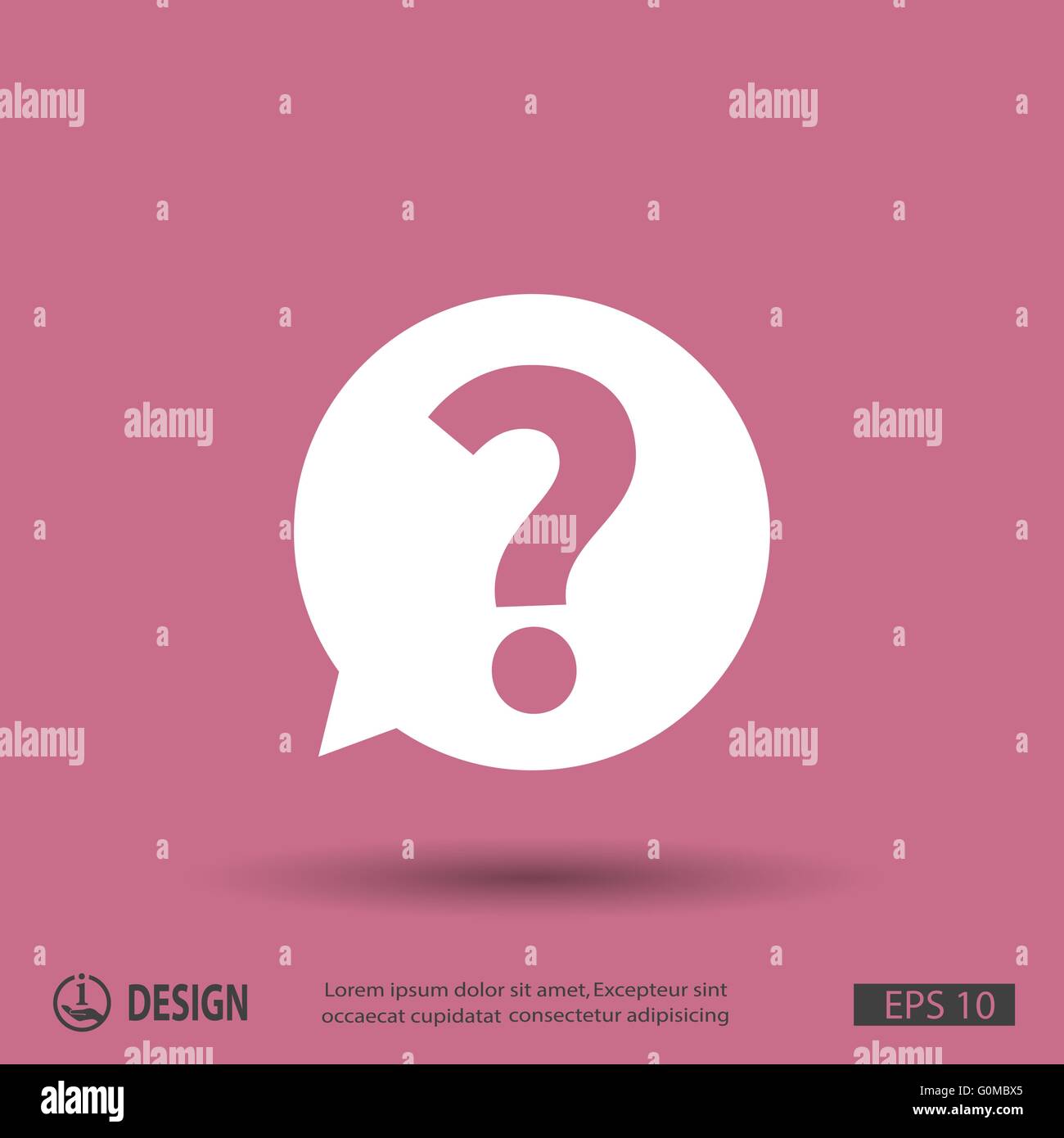 Le pictogramme de question mark Image Vectorielle Stock - Alamy