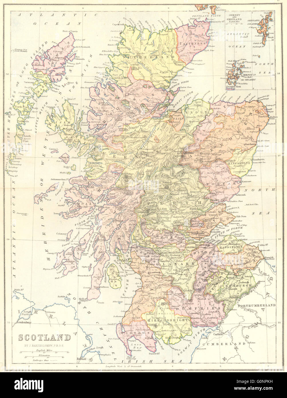 Scotland map Banque de photographies et d’images à haute résolution - Alamy