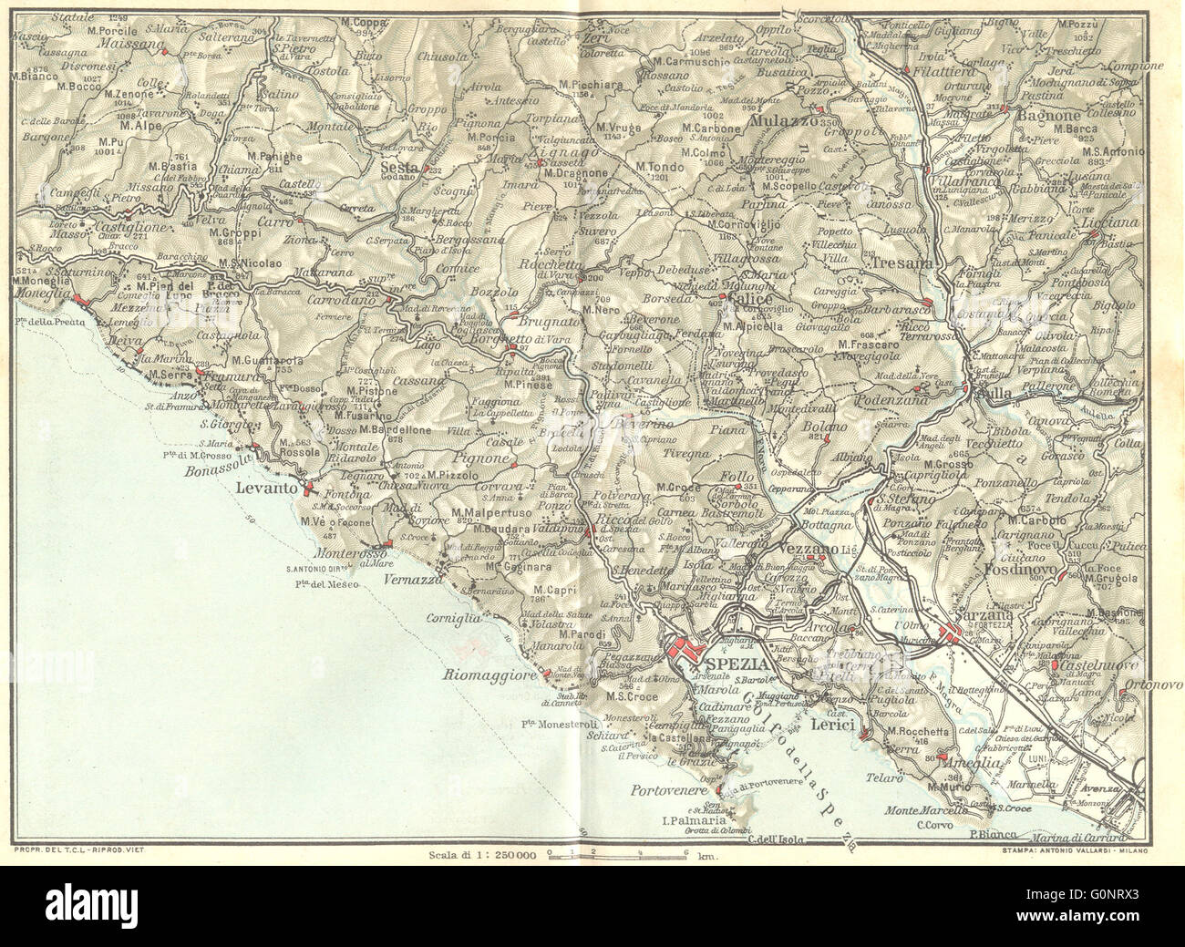 La spezia carte Banque de photographies et d’images à haute résolution ...