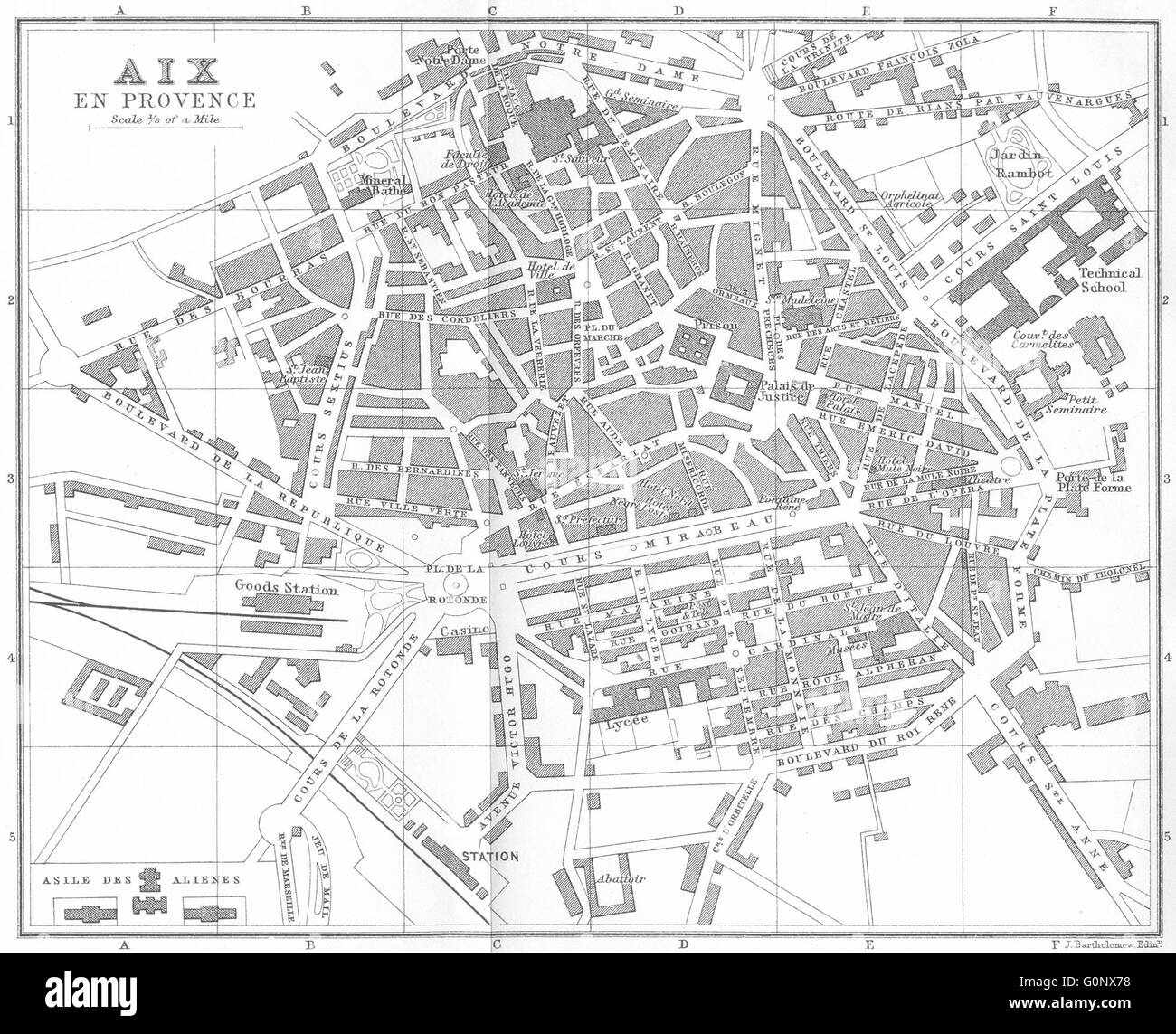 Carte de provence Banque d'images noir et blanc - Alamy