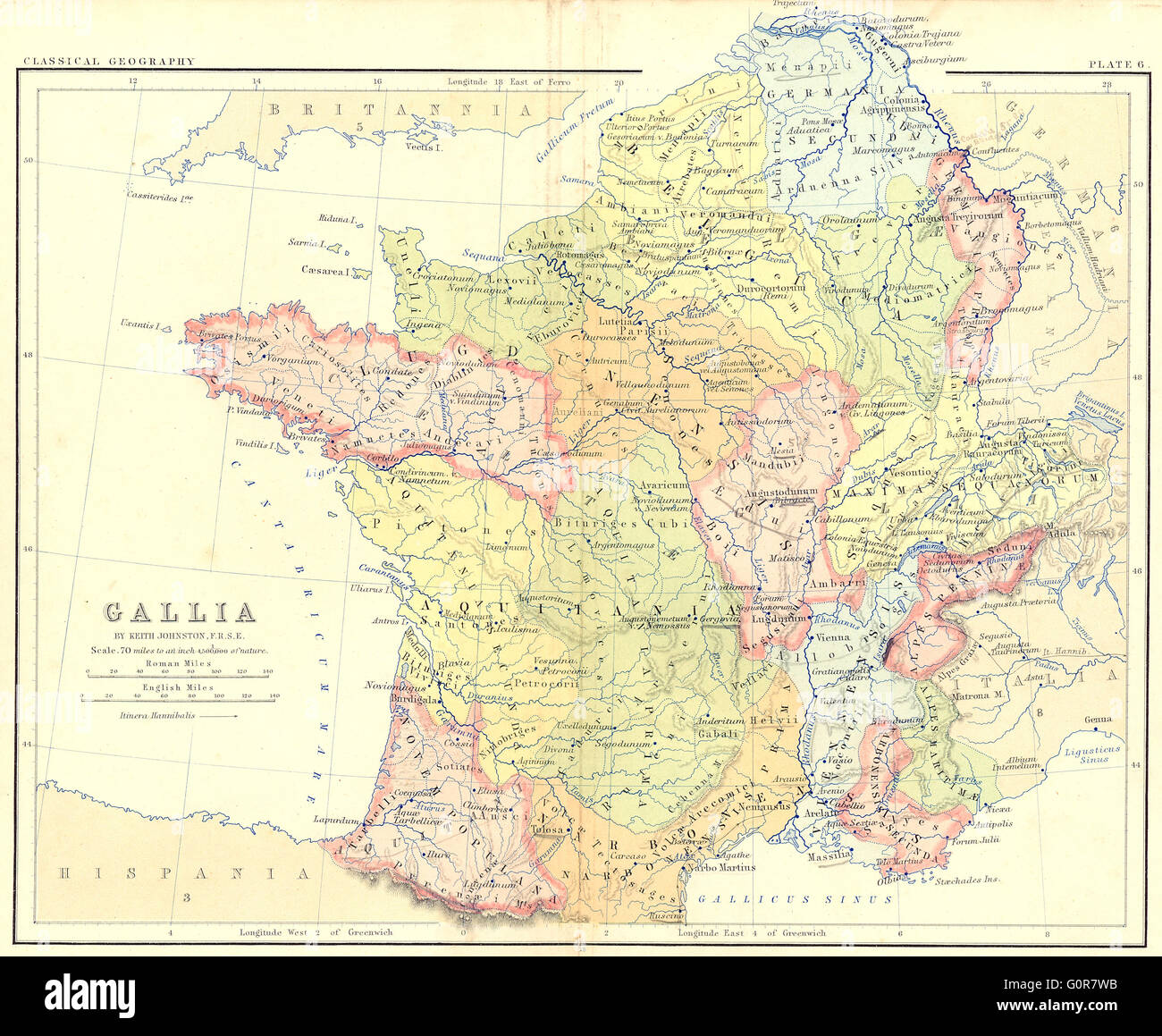 Carte de l'atlas 1880 Banque de photographies et d’images à haute ...