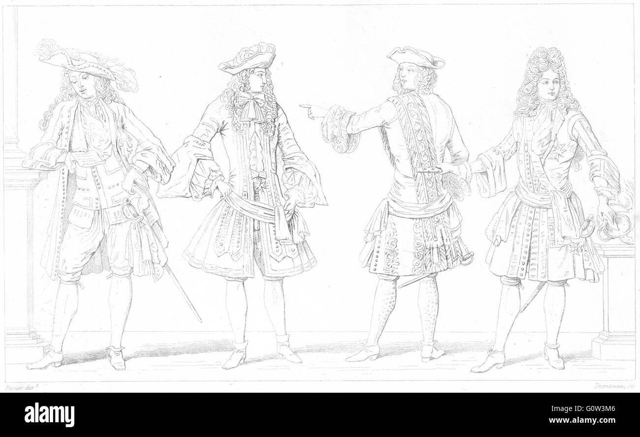 FRANCE : Gentleman ; page de Louis XIV(1670)Le Capt, général d'armée ...