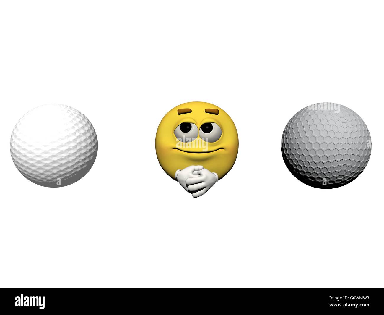 Golf balls smiley Banque de photographies et d’images à haute ...