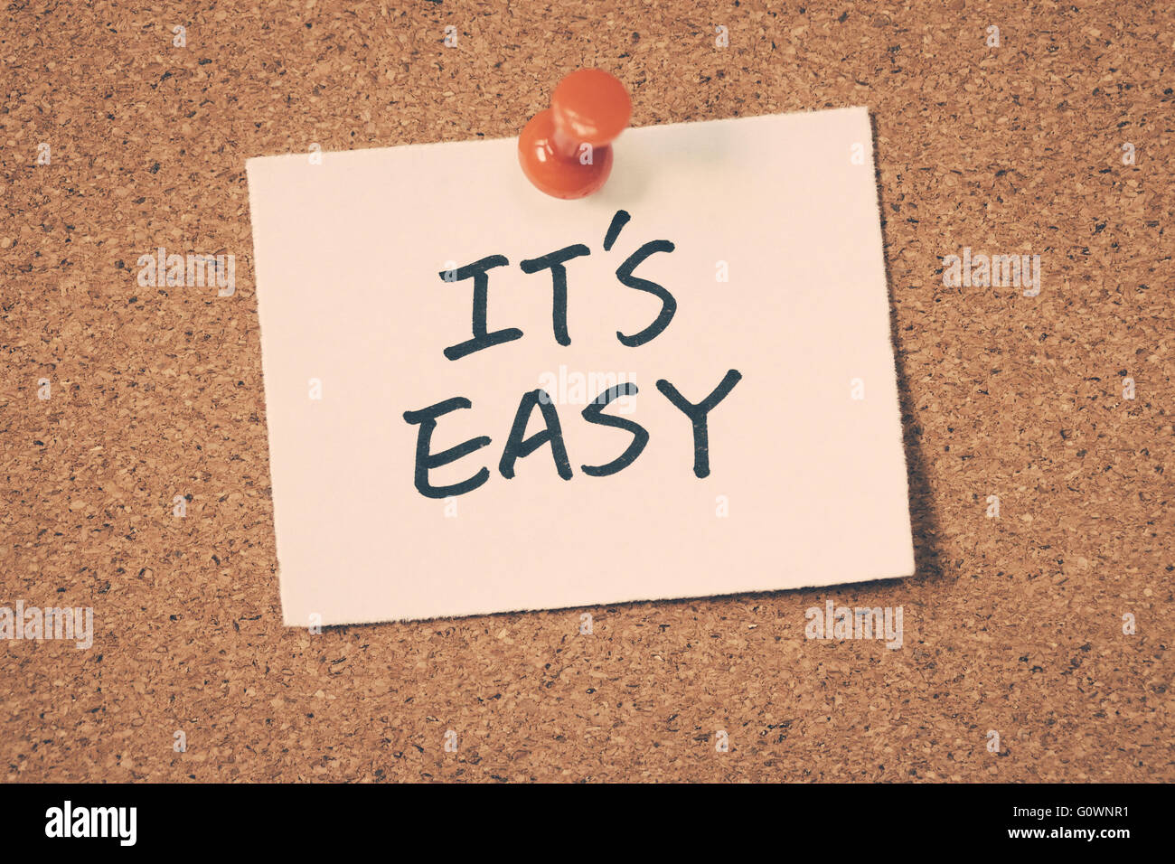 Signe facile Banque de photographies et d’images à haute résolution - Alamy