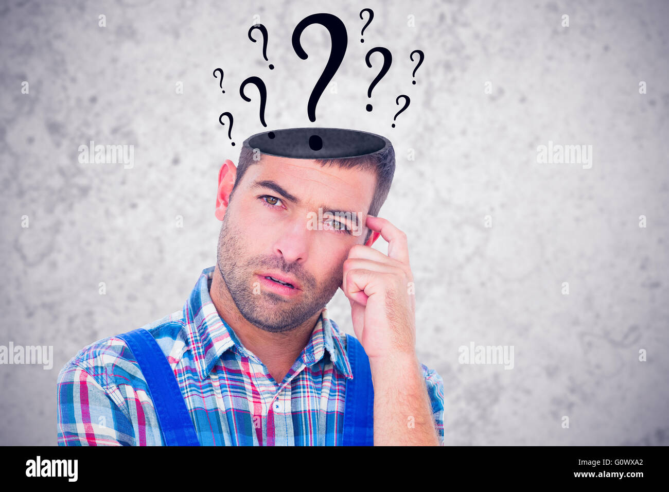 Head scratching Banque de photographies et d’images à haute résolution ...