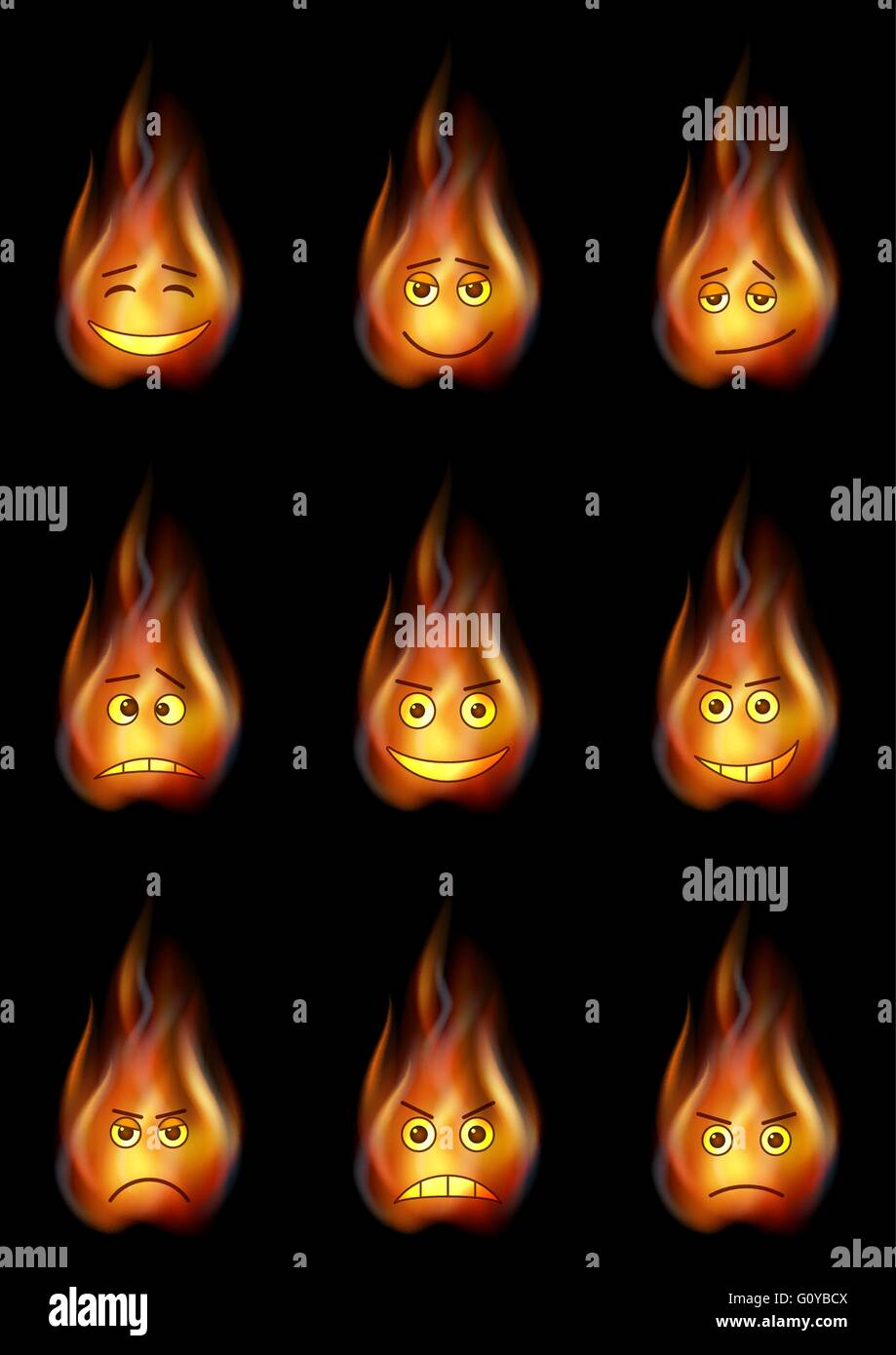 Aggressive smiley Banque d'images vectorielles - Alamy