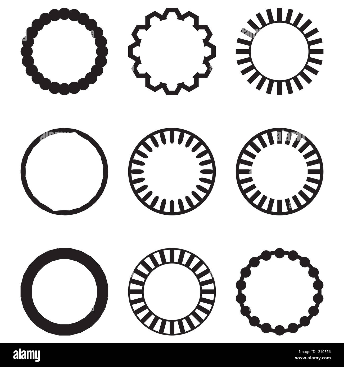 Bordure ronde Banque d'images détourées - Alamy