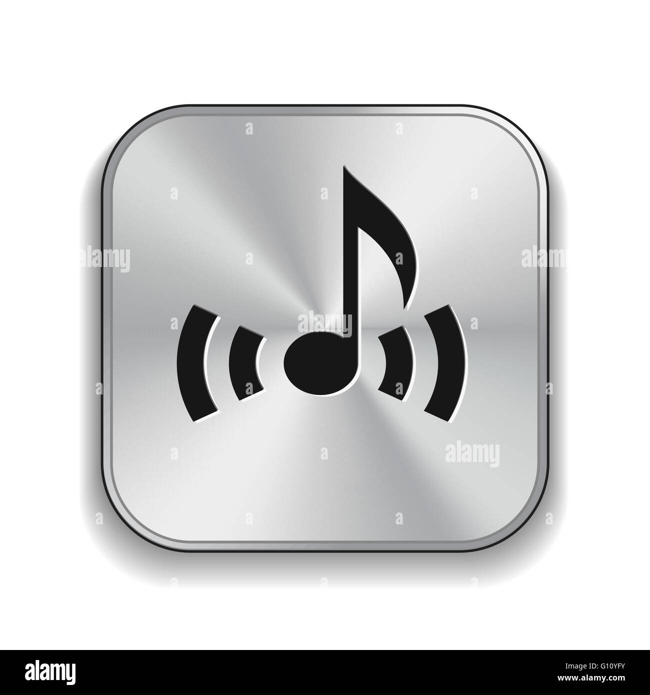 Le pictogramme de note de musique Image Vectorielle Stock - Alamy