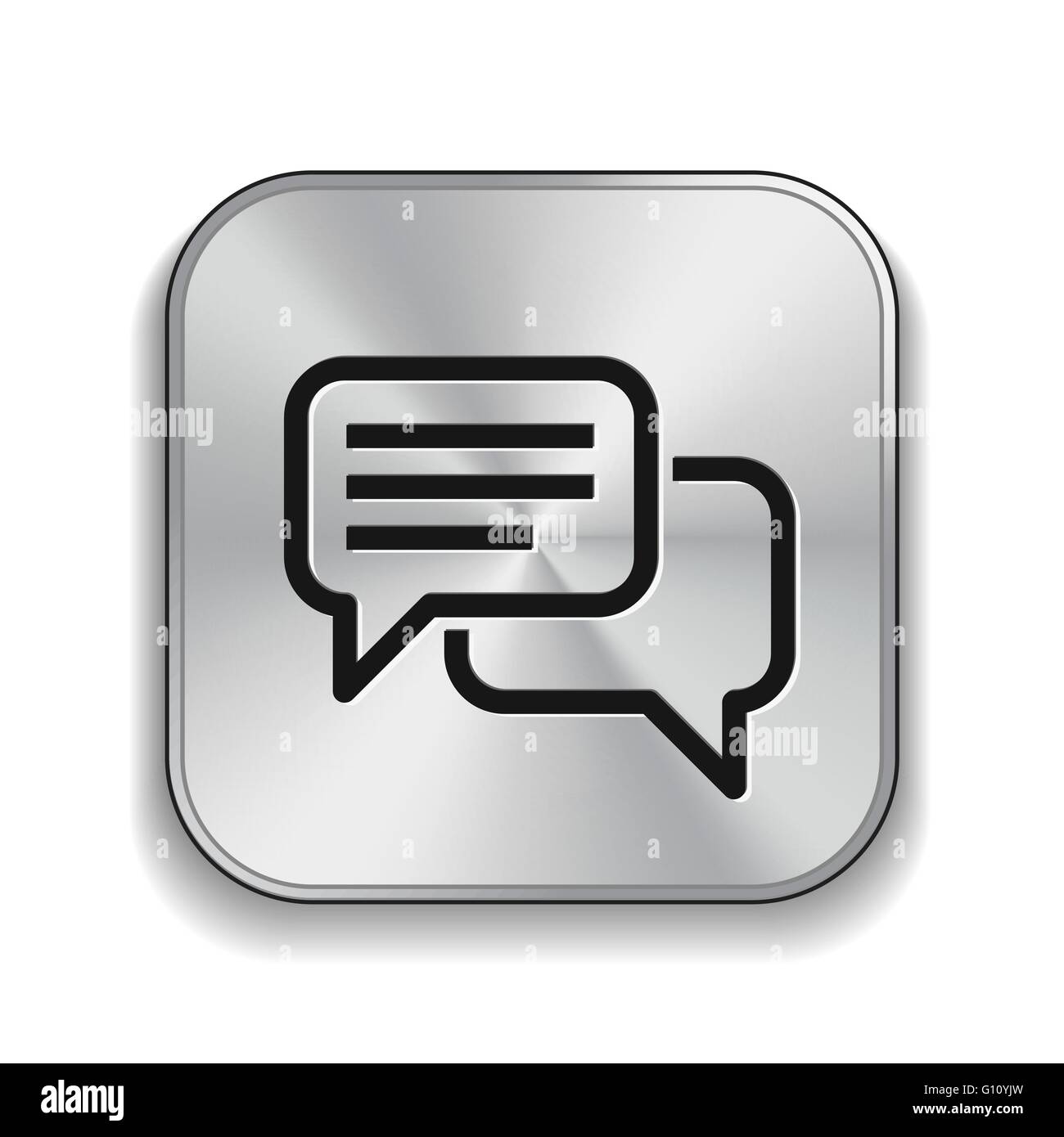 Le pictogramme de message ou chat Image Vectorielle Stock - Alamy