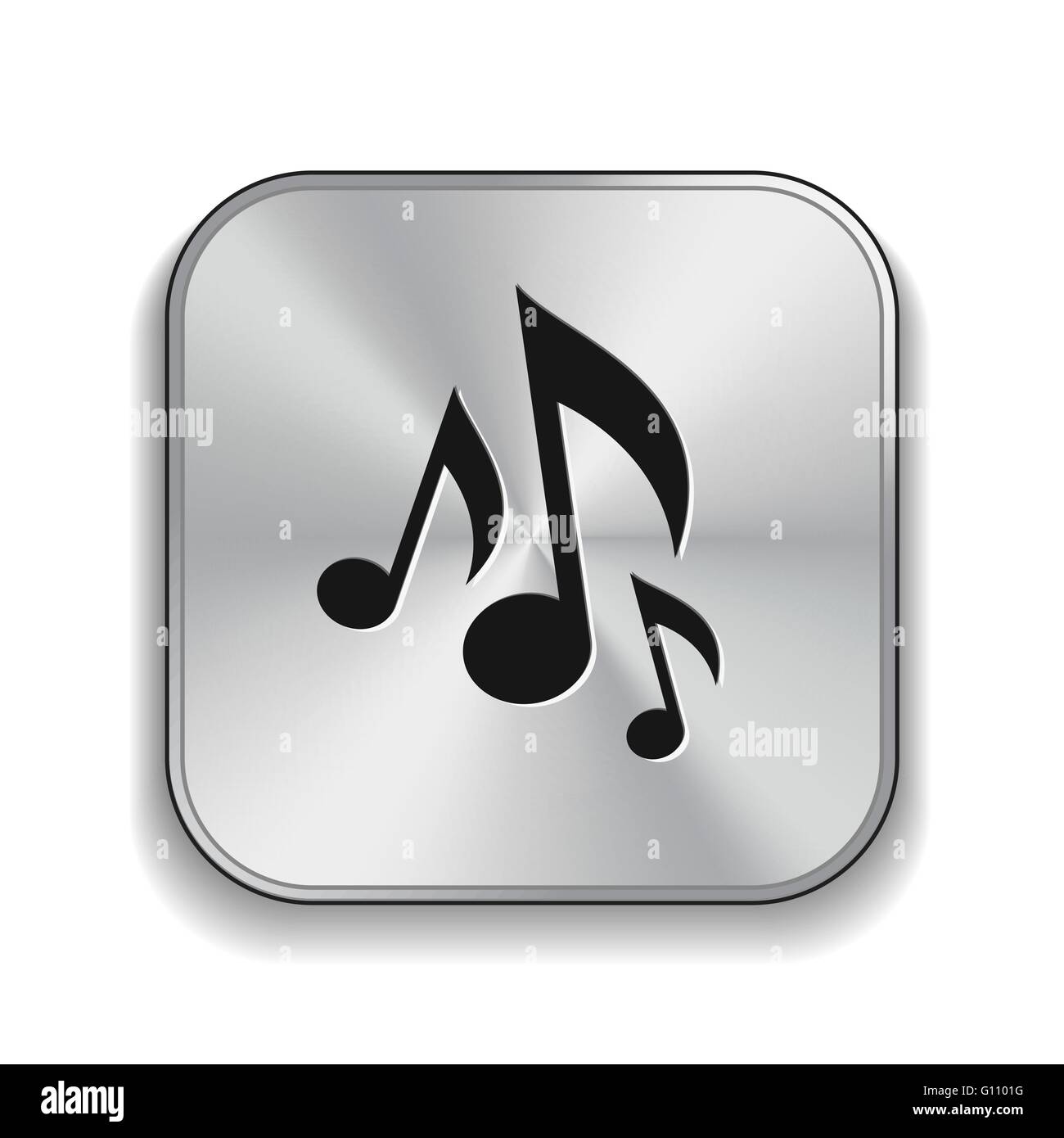 Le pictogramme de note de musique Image Vectorielle Stock - Alamy