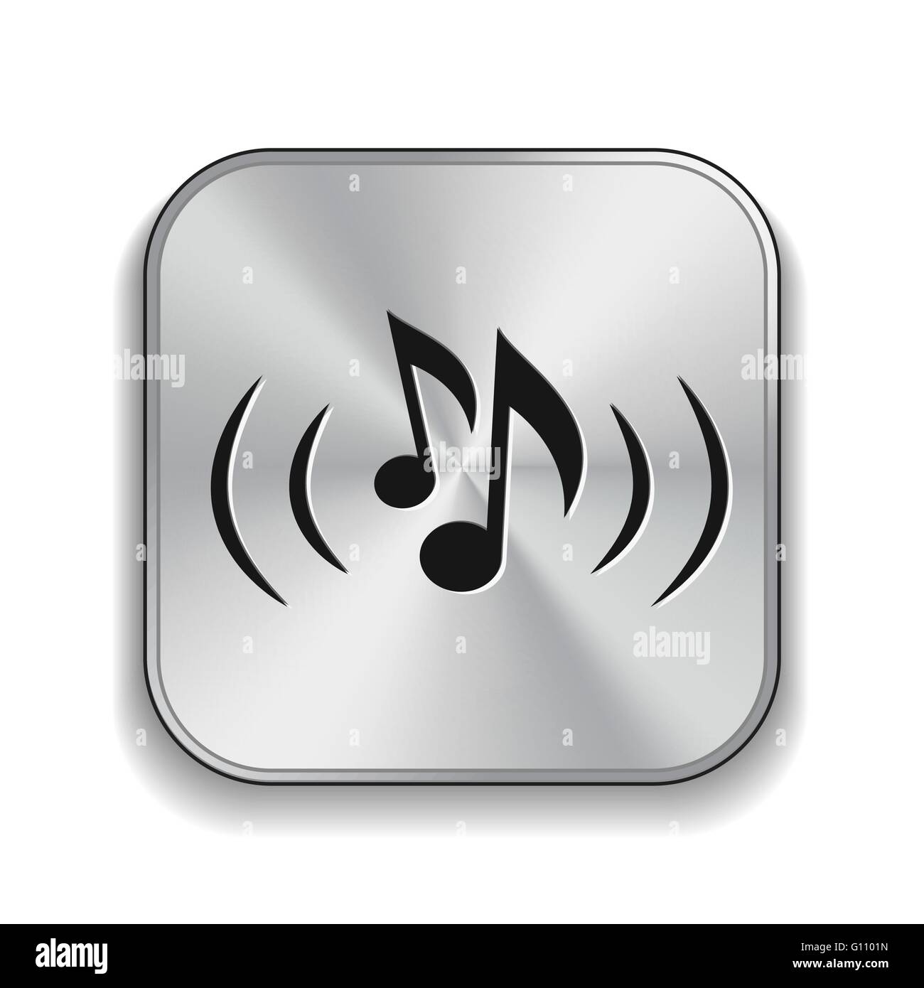 Le pictogramme de note de musique Image Vectorielle Stock - Alamy