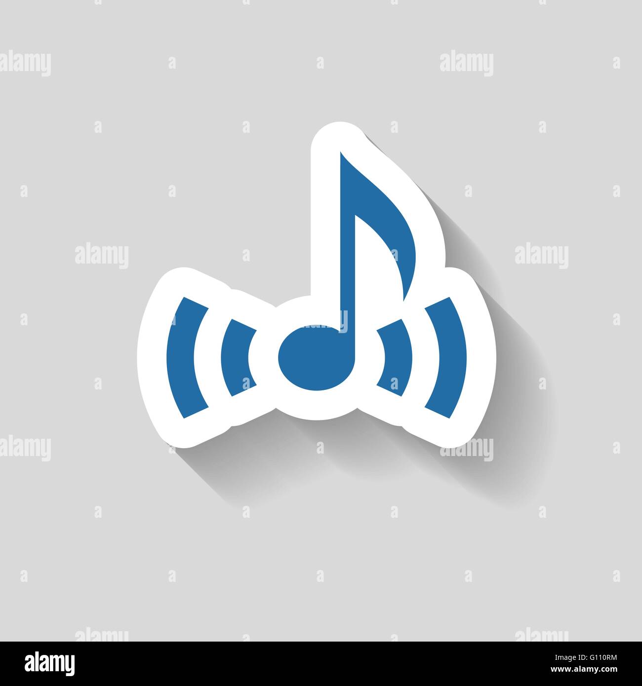 Le pictogramme de note de musique Image Vectorielle Stock - Alamy