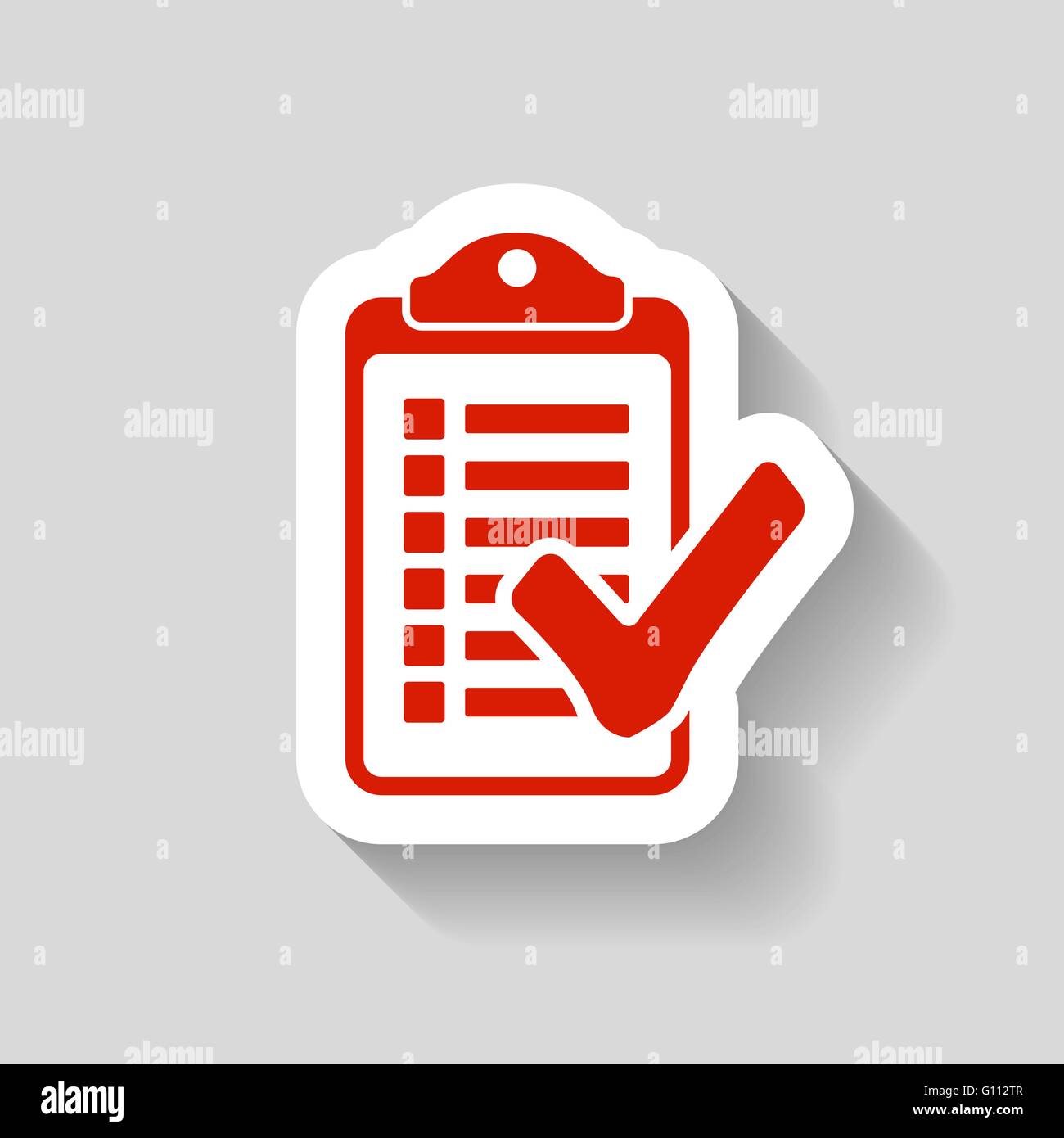 Le pictogramme de liste Image Vectorielle Stock - Alamy