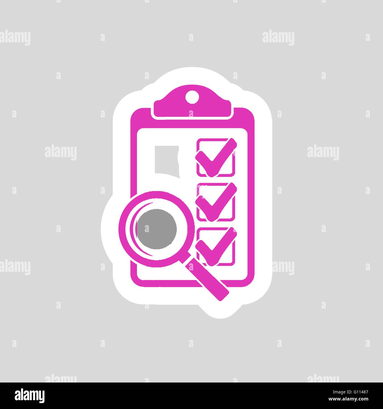 Le pictogramme de liste Image Vectorielle Stock - Alamy