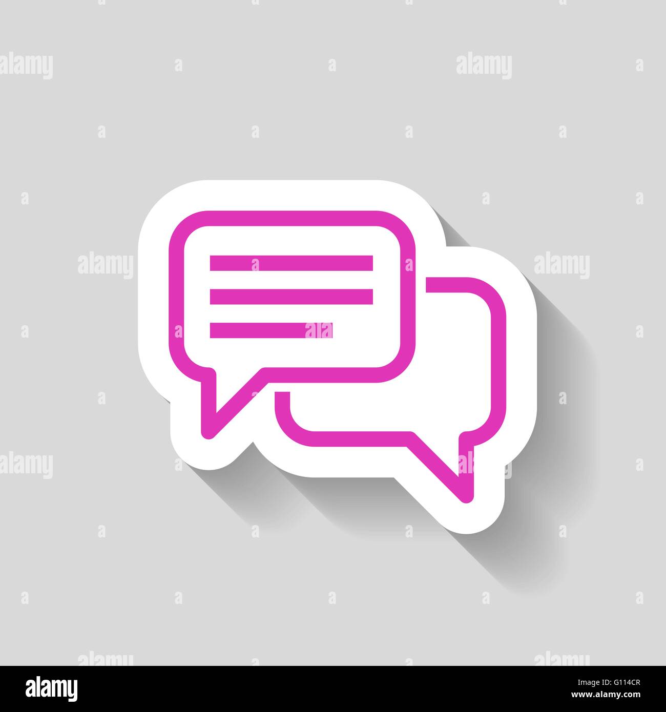 Le pictogramme de message ou chat Image Vectorielle Stock - Alamy