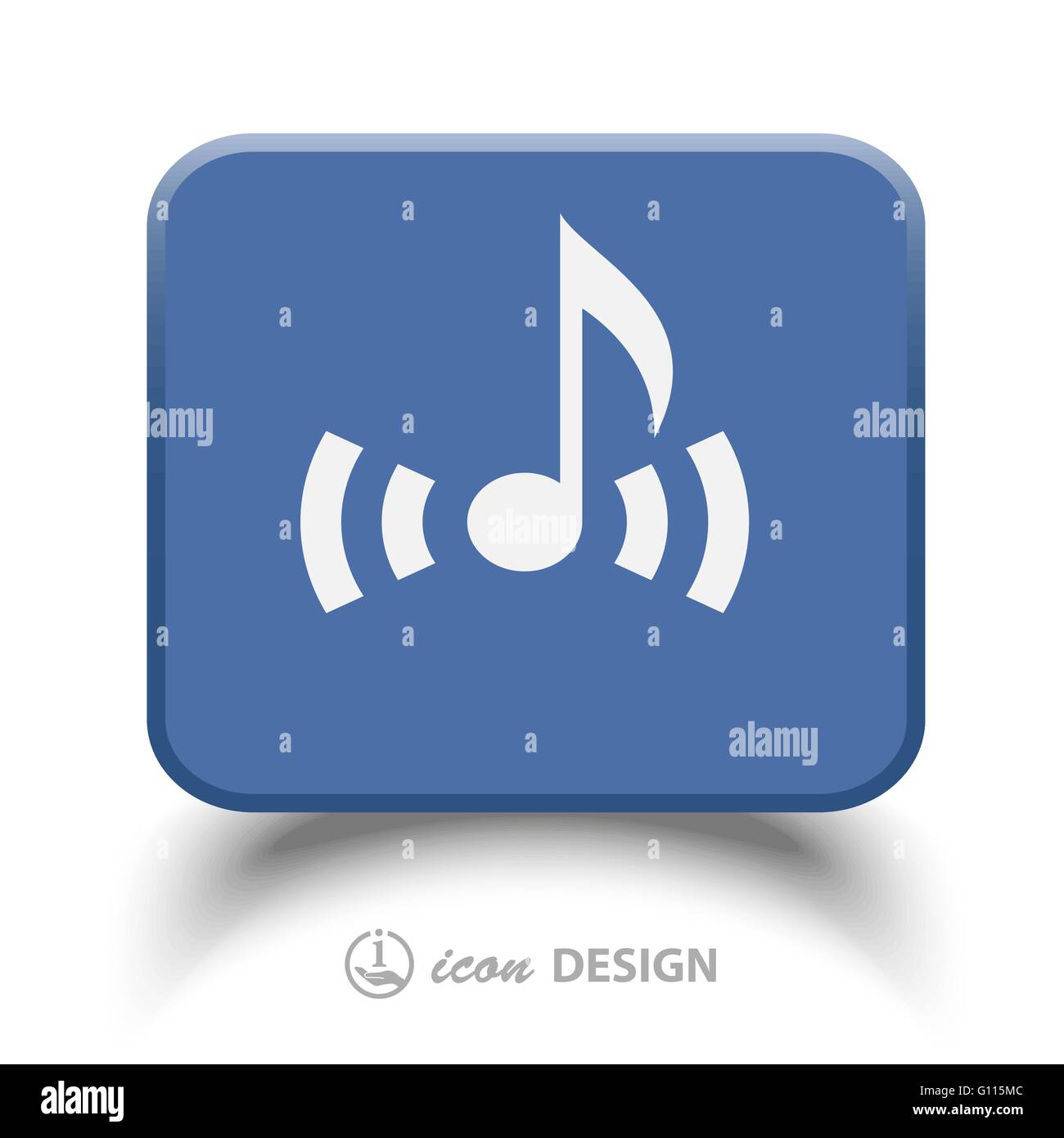 Le pictogramme de note de musique Image Vectorielle Stock - Alamy