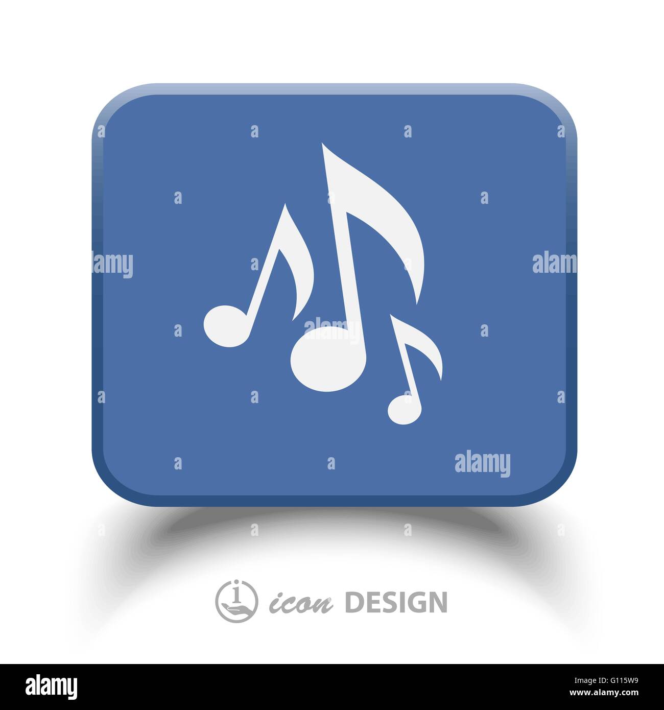 Le pictogramme de note de musique Image Vectorielle Stock - Alamy