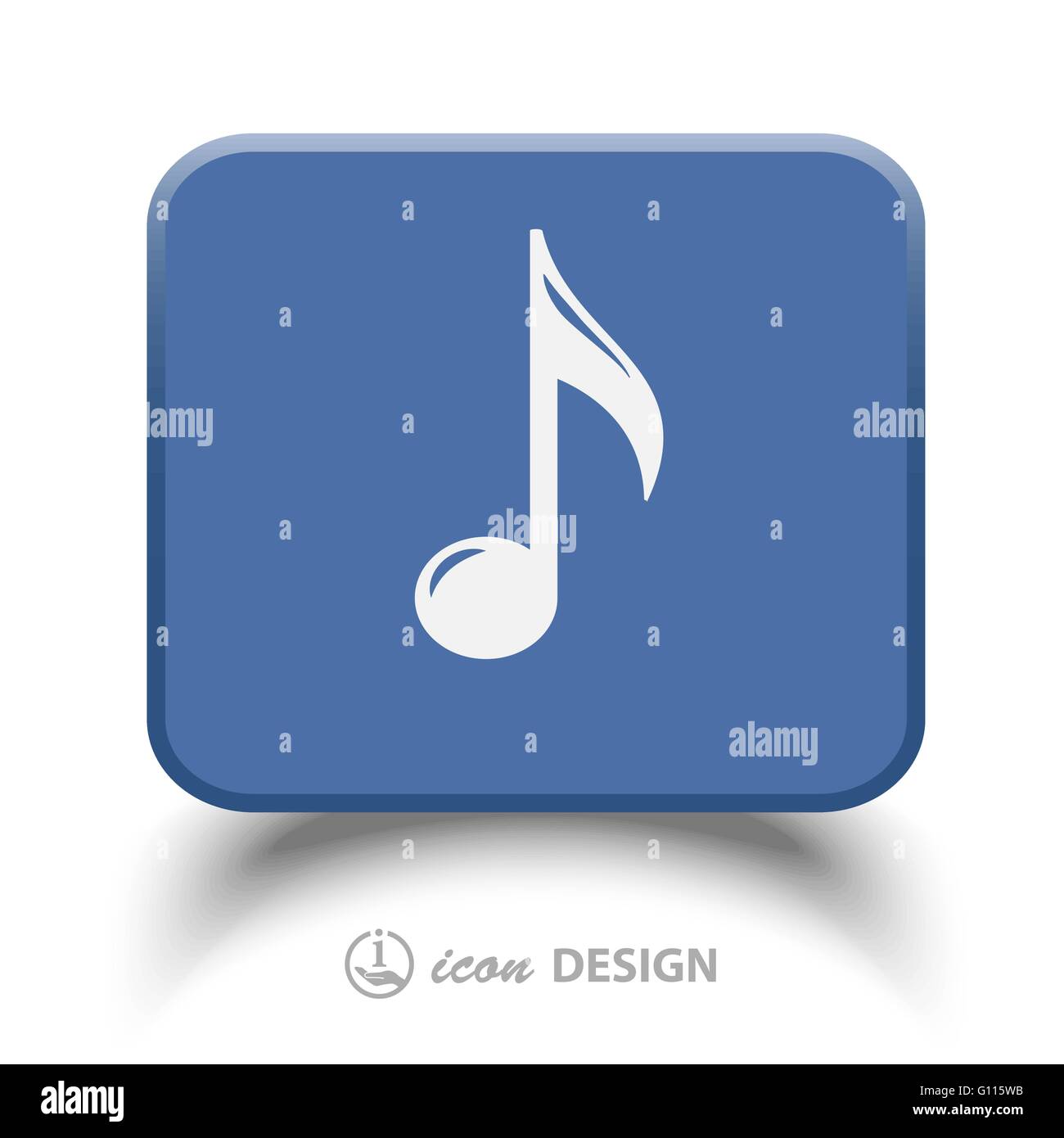 Le pictogramme de note de musique Image Vectorielle Stock - Alamy