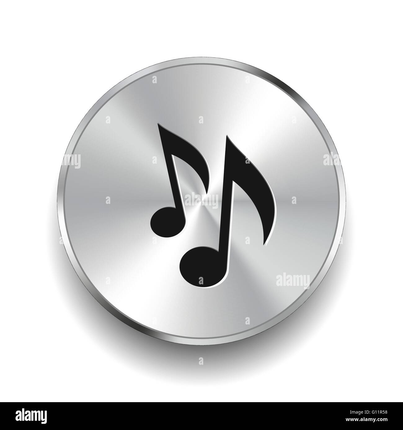 Le pictogramme de note de musique Image Vectorielle Stock - Alamy