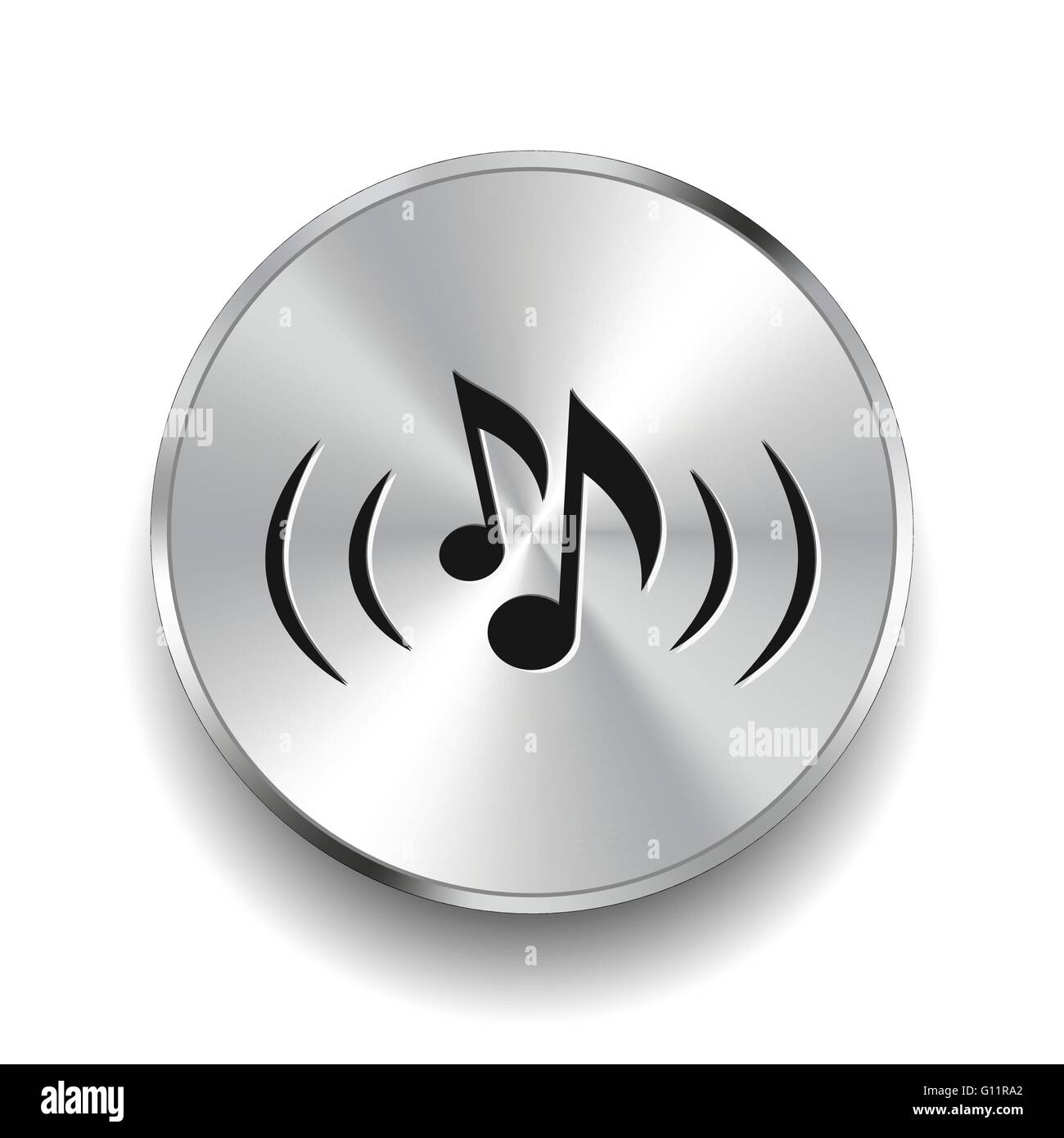 Le pictogramme de note de musique Image Vectorielle Stock - Alamy