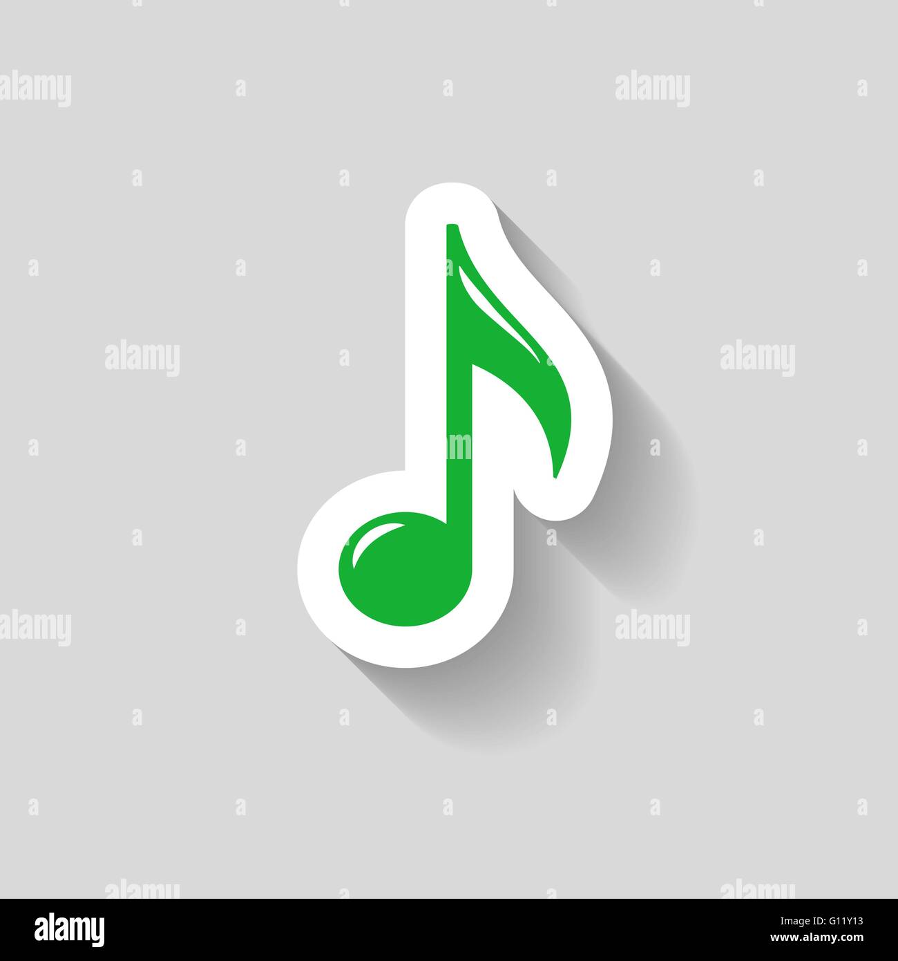 Le pictogramme de note de musique Image Vectorielle Stock - Alamy
