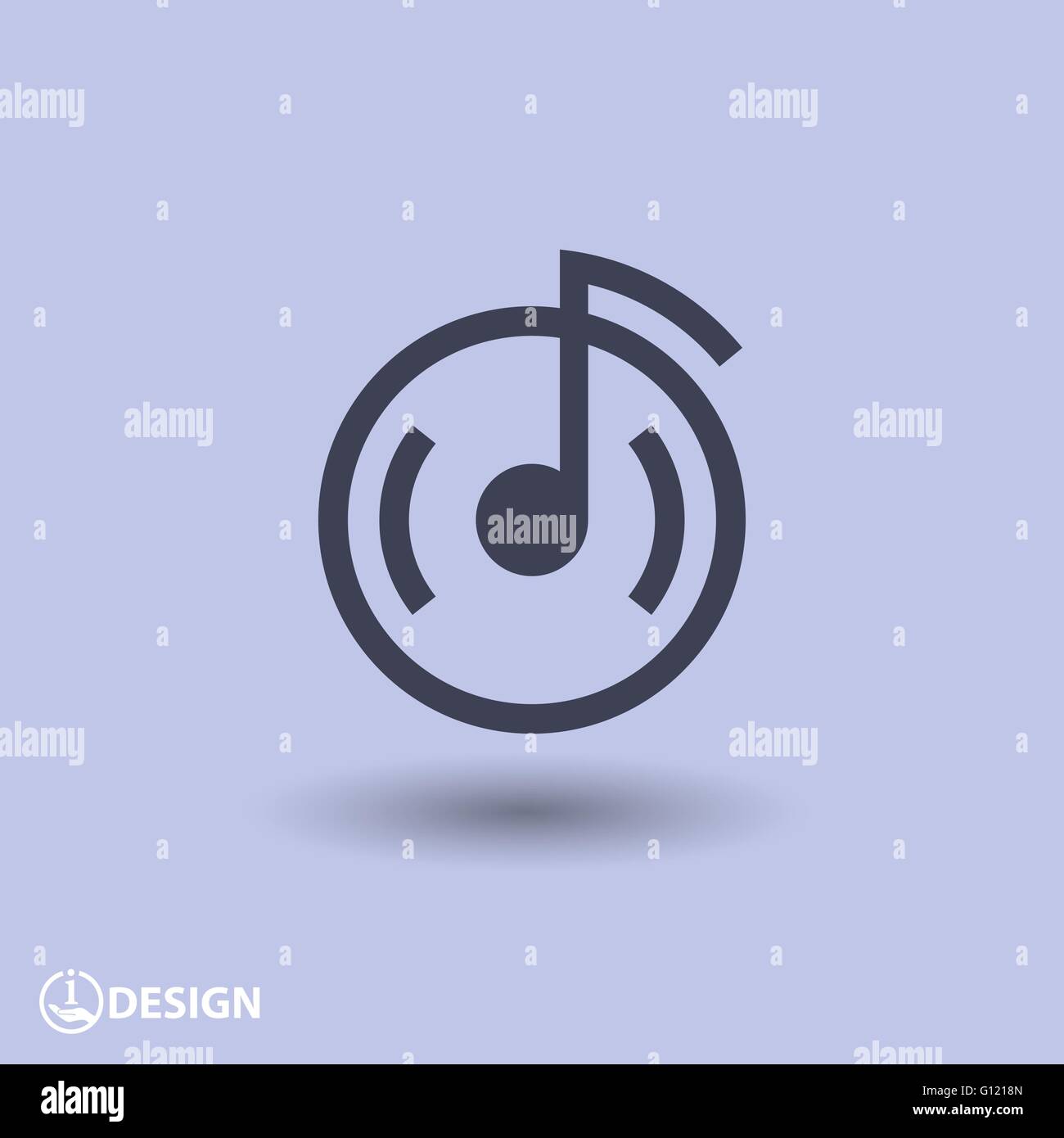 Le pictogramme de note de musique Image Vectorielle Stock - Alamy