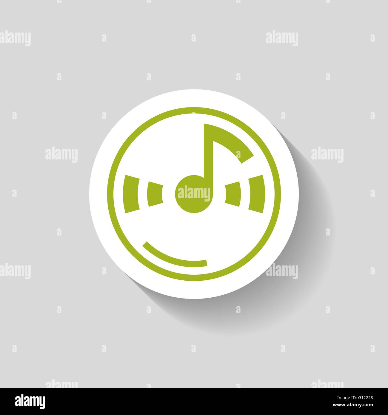 Le pictogramme de note de musique Image Vectorielle Stock - Alamy