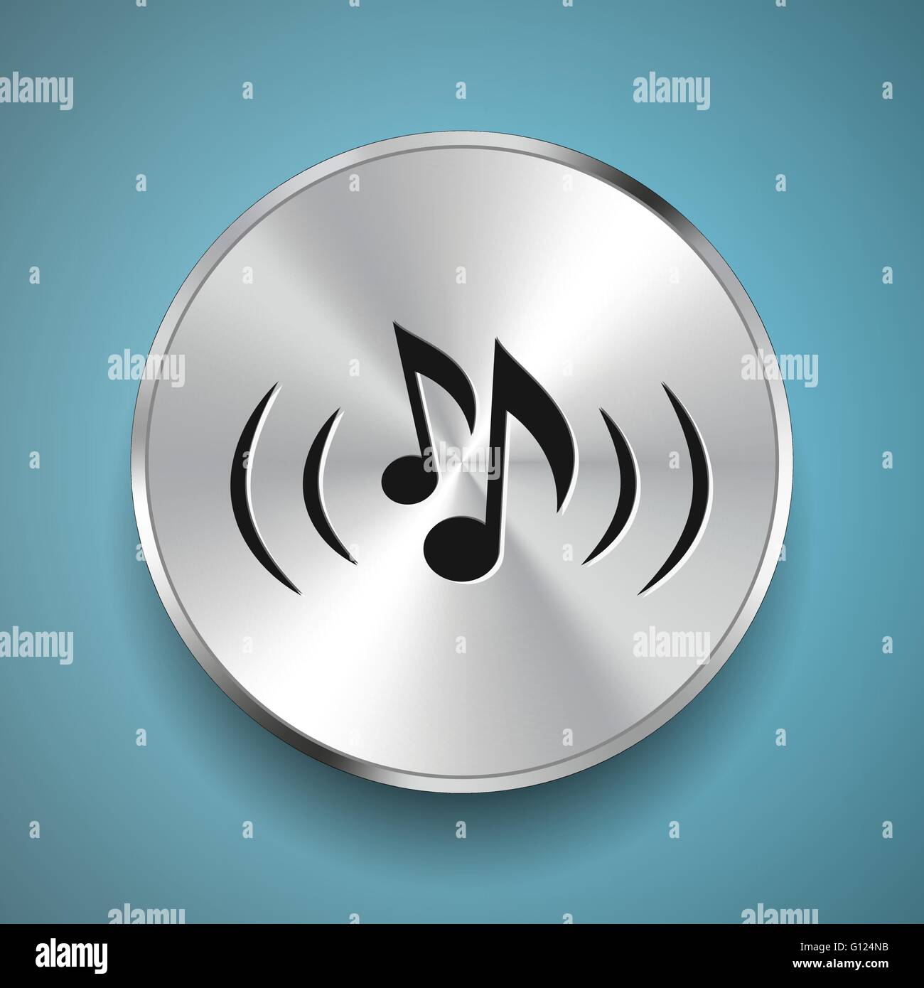 Le pictogramme de note de musique Image Vectorielle Stock - Alamy