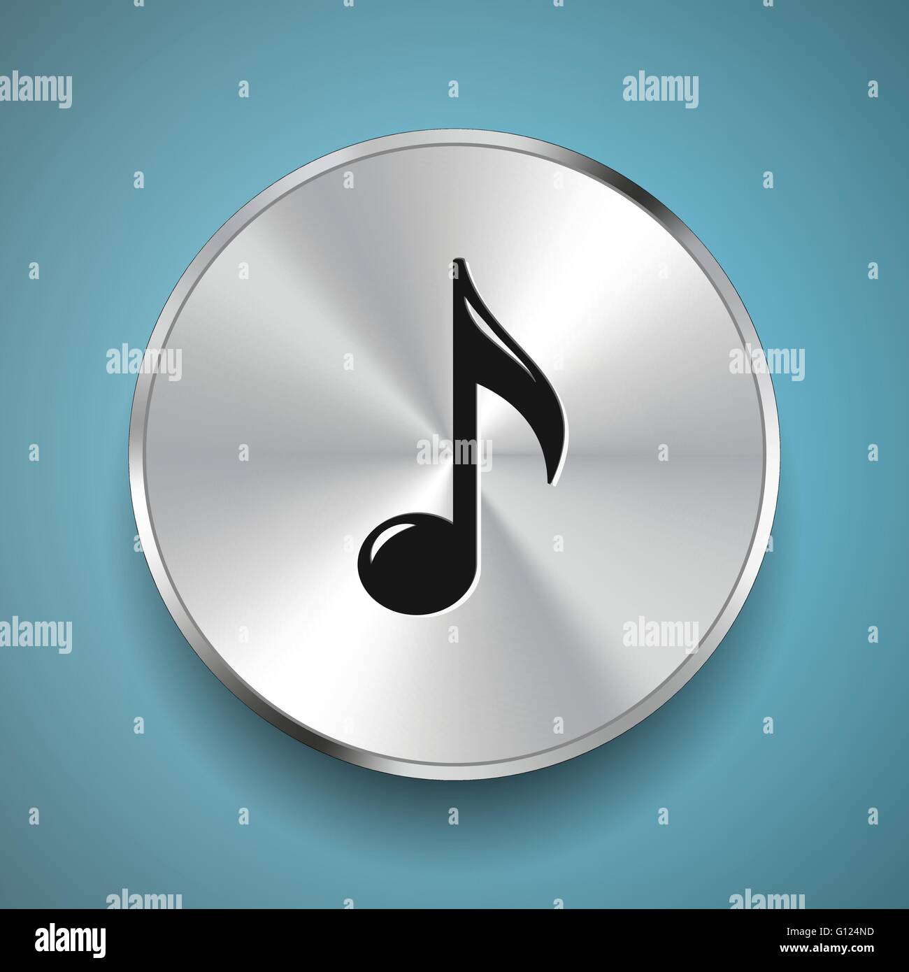 Le pictogramme de note de musique Image Vectorielle Stock - Alamy