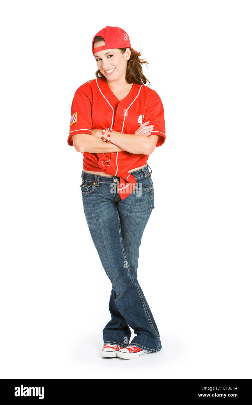 Backwards baseball cap Banque d'images détourées - Alamy