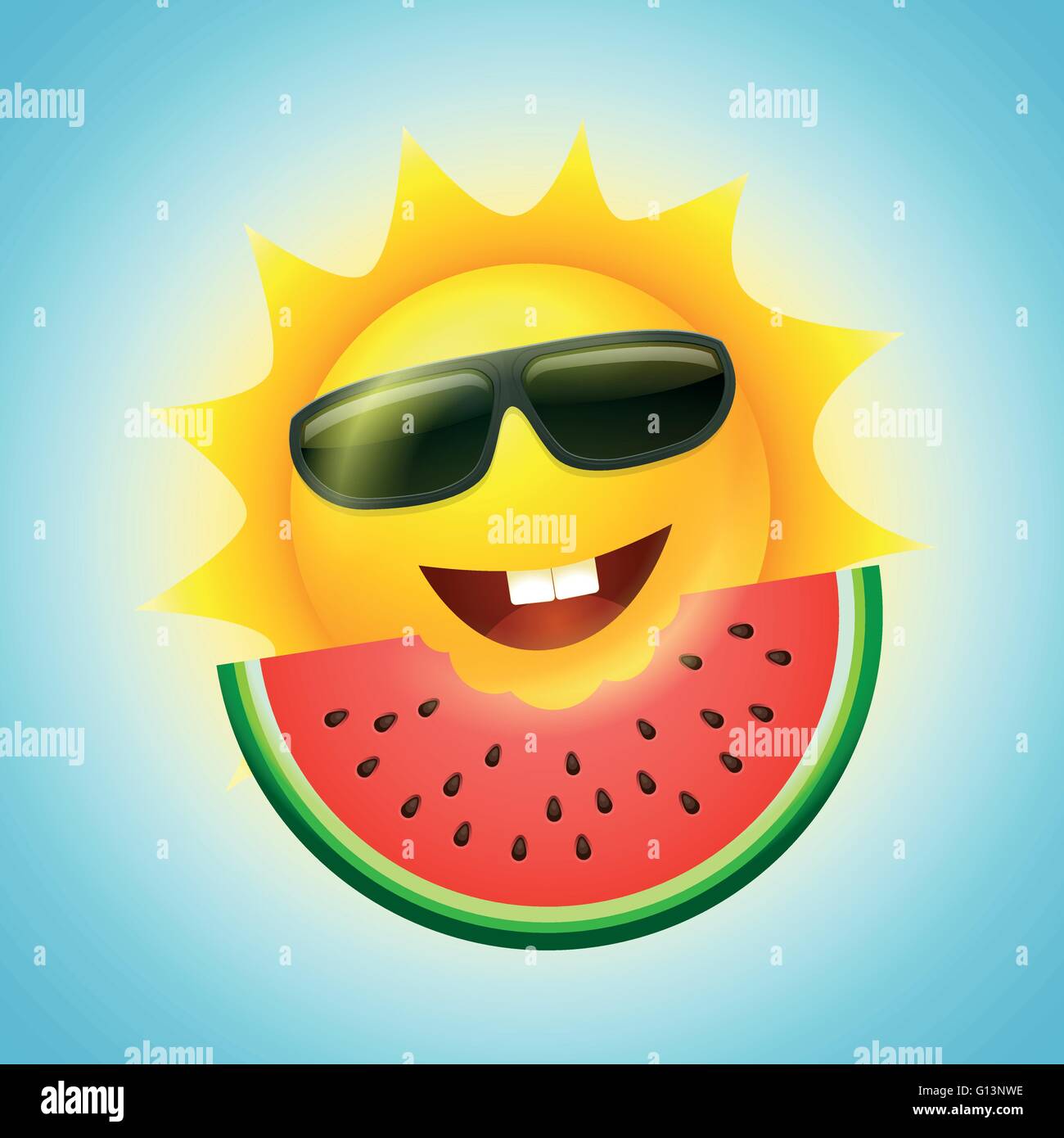 Cartoon watermelon vector vectors Banque de photographies et d’images à ...