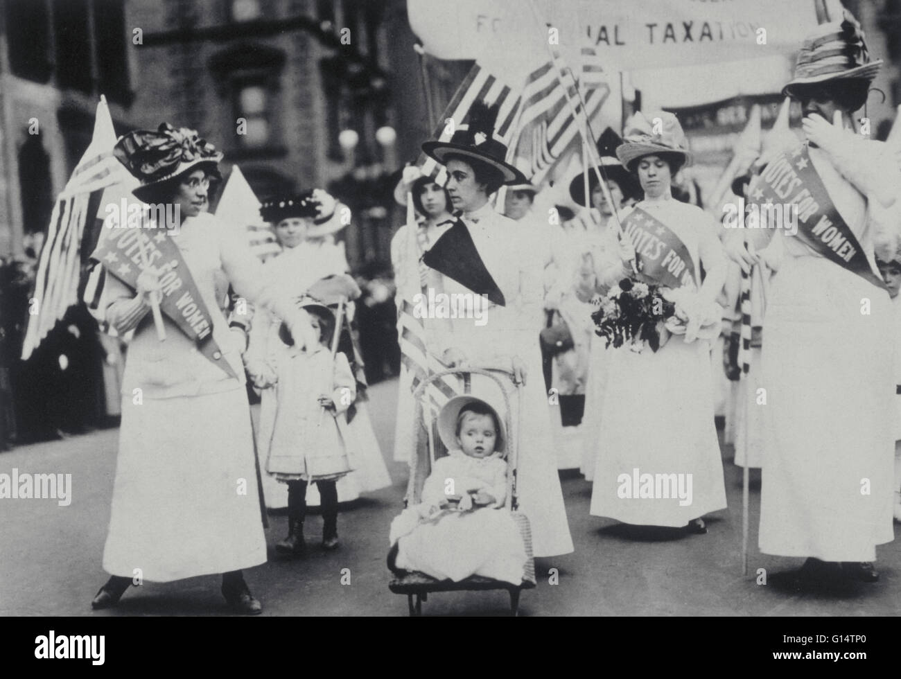 Suffragettes Parade New York City 1912 Les Femmes Américaines Ont