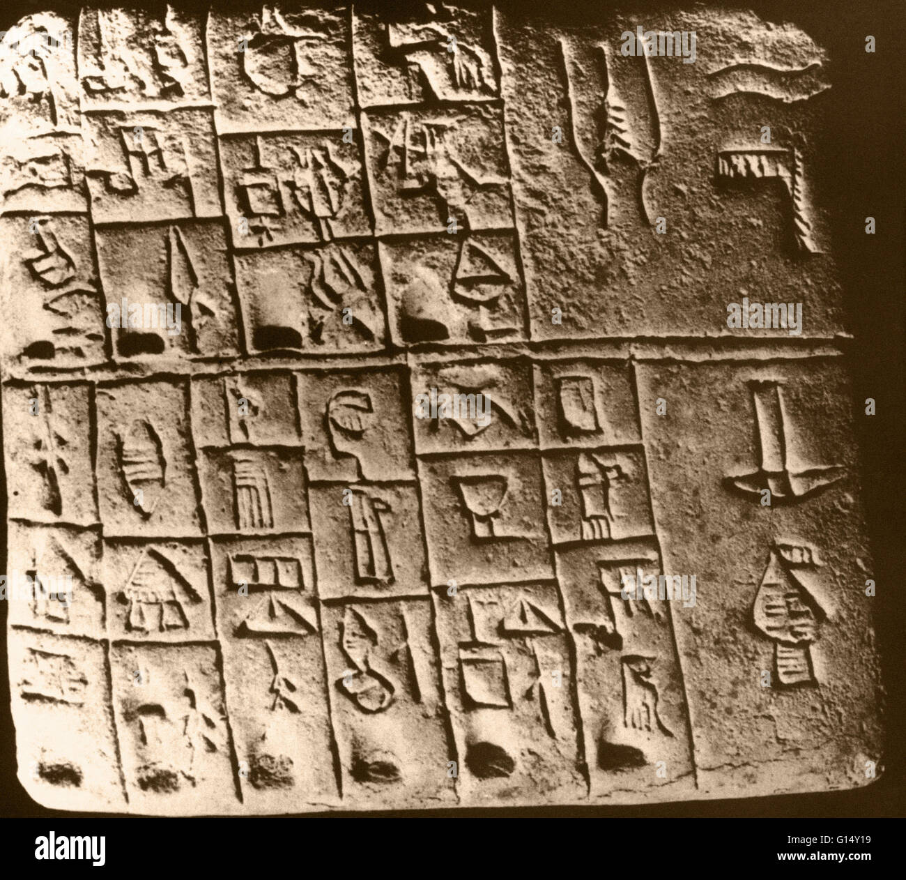 Sumerian cuneiform tablet Banque de photographies et d’images à haute ...