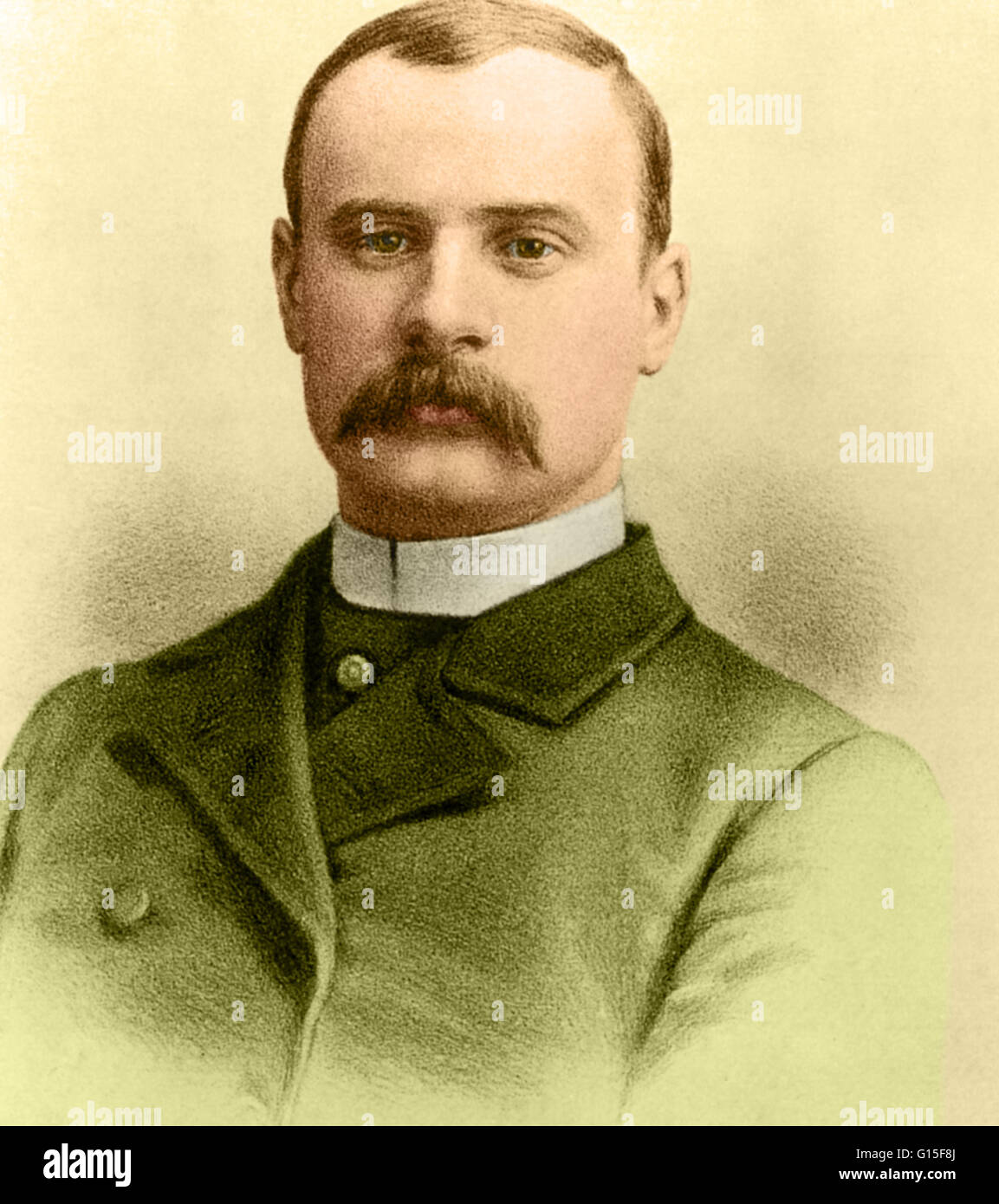 Renforcement de couleur portrait de Frederick Treves (1853-1923 ...