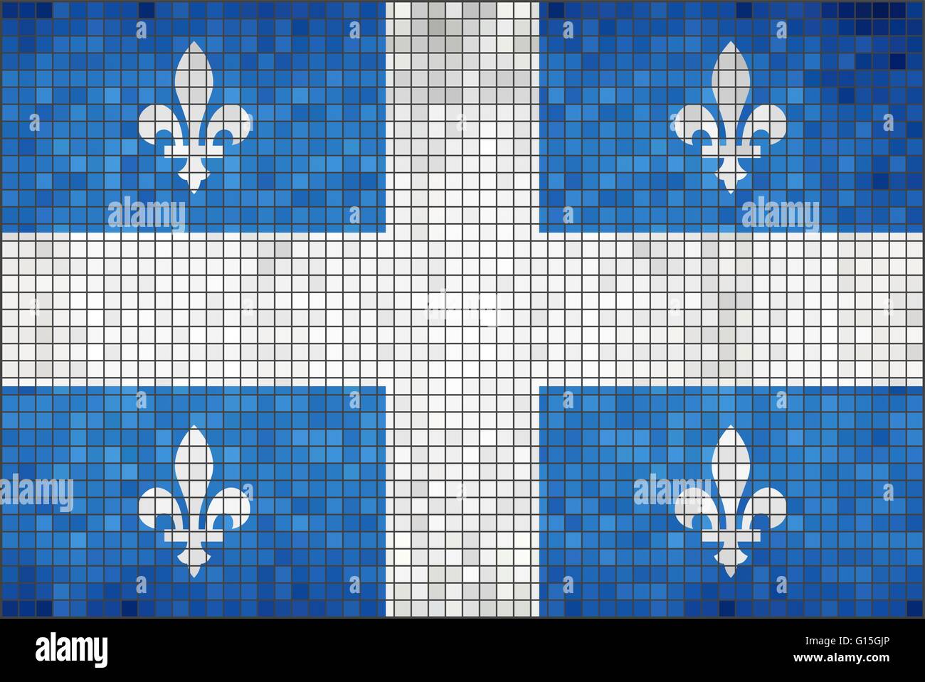 Drapeaux du québec Banque d'images vectorielles - Alamy
